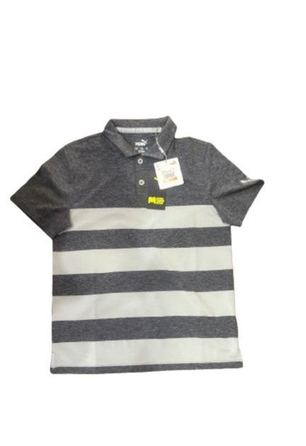 Playera Rayada Gris con Blanco – Golf Sport Store